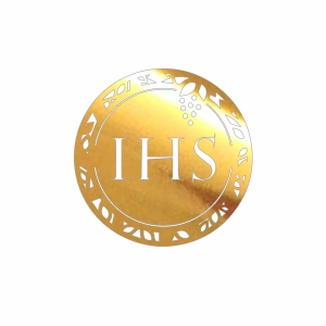 Hostia złota - dekoracja komunijna - śr. 7cm (213LZ) - SweetDecor