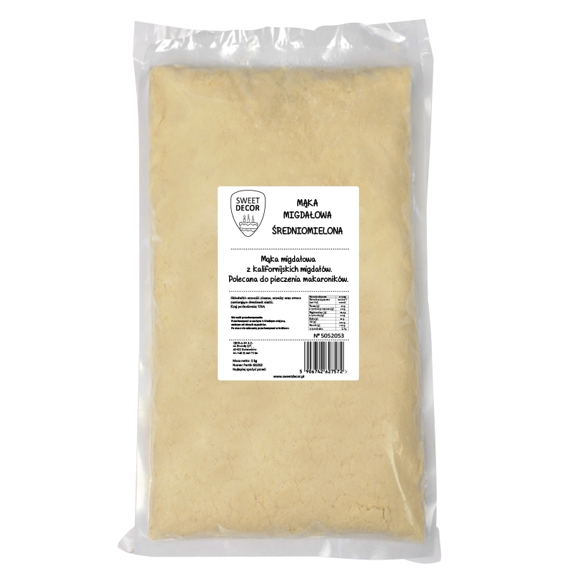 Mąka migdałowa na makaroniki - średniomielona (Migdały Mielone) - 1kg ...